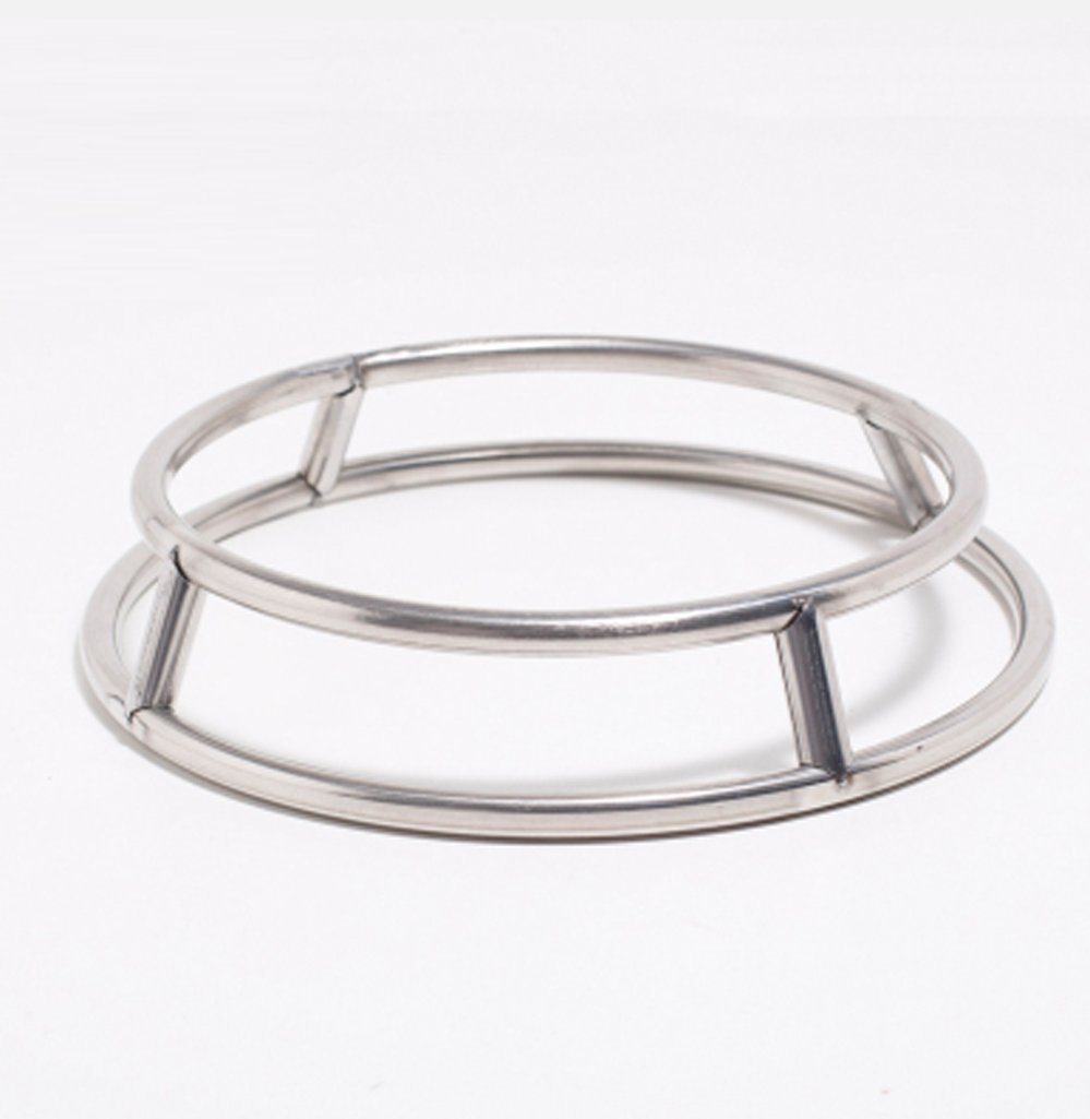 Wok Ring/Stainless Steel Wok Rack Insulated Pot Mats Cookware Ring/Wok accessories (Dimensions; height 5.5 cm/2.16 inches; bottom diameter 26 cm/10.2 inches; diameter28 cm/11 inches)