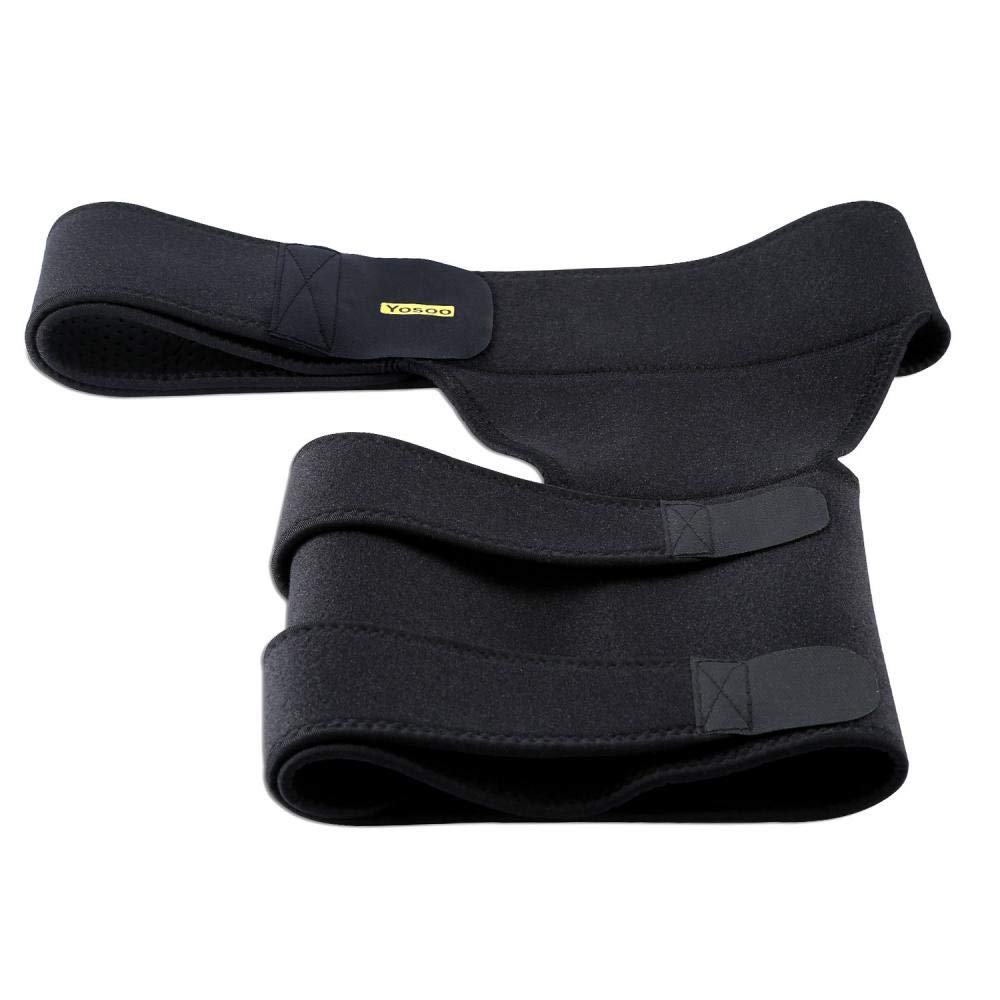Sciatica Pain Relief Brace for Hip- Hamstring compression Thigh, Groin Wrap Support for Pulled Muscles, Sciatic Nerve, Joints, Arthritis- For Men and Women | Left Leg