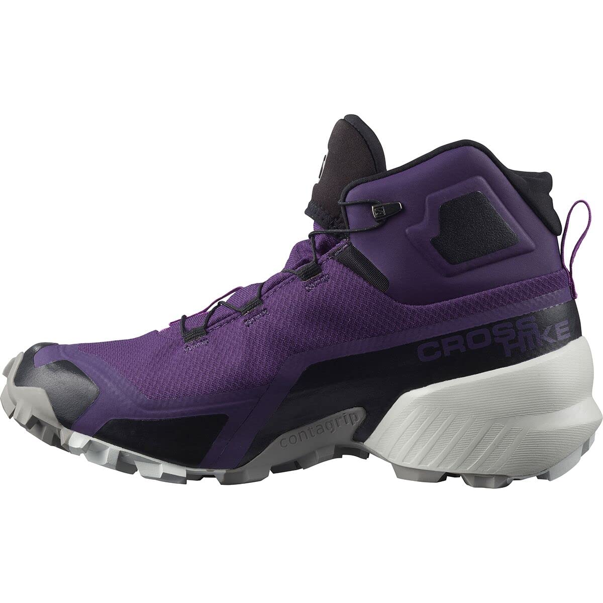 Salomon L414296007.5 Cross Hike Mid GTX W Grape/Frstgy 7.5 Women's