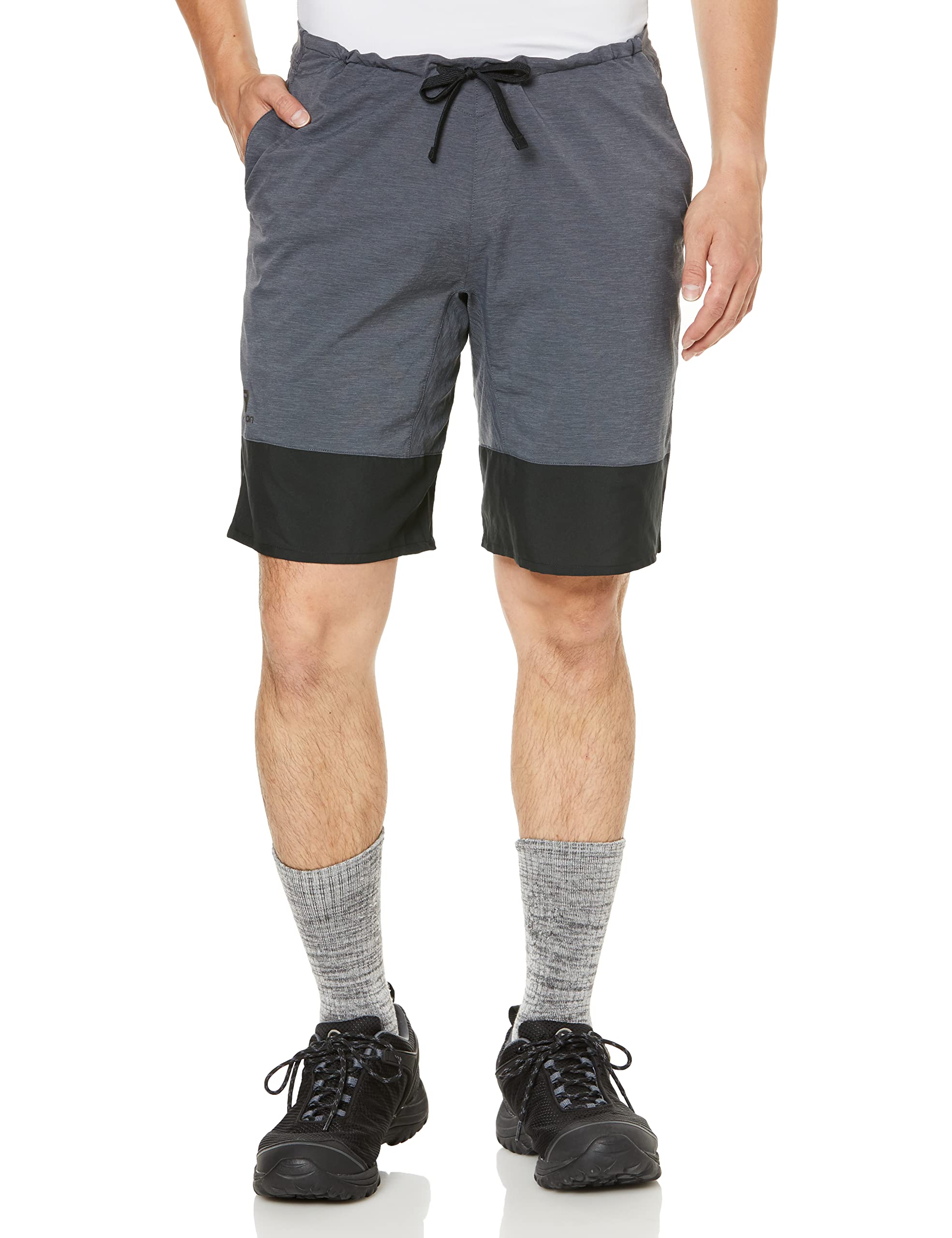 Salomon Men's Standard Cargo Shorts, Ebony, L