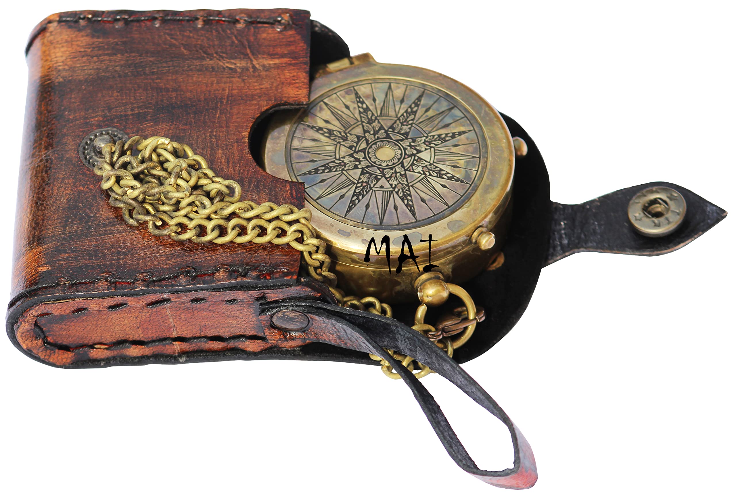 Pocket Compass for Hiking, Survival Instrument Antique “So You Can Always Find Your Way Back Home” Engraved Camping Pocket Compass Nautical Compass Vintage Navigation Outdoor Compass by MAI