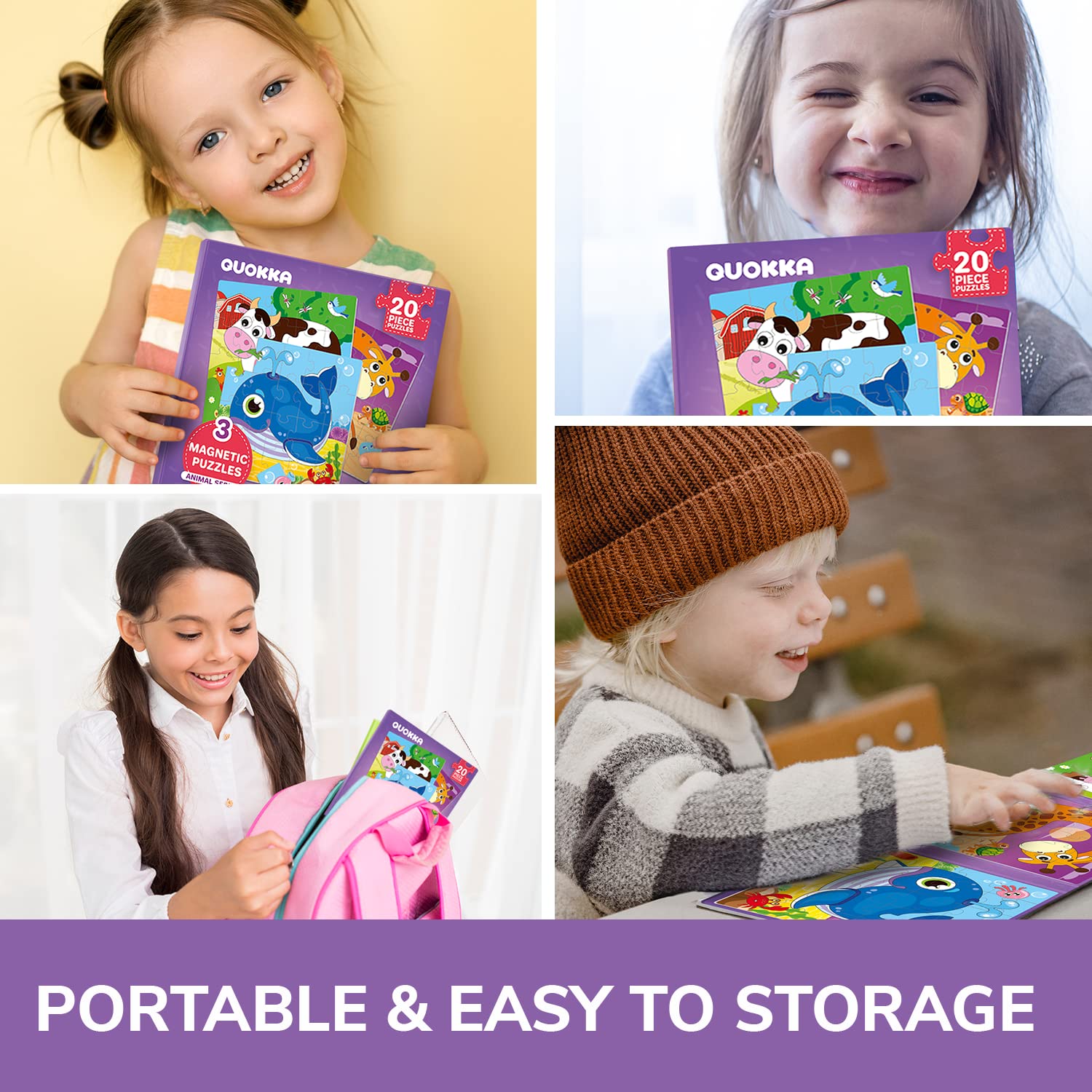 QUOKKA Useful Travel SET for Car + Kids Game
