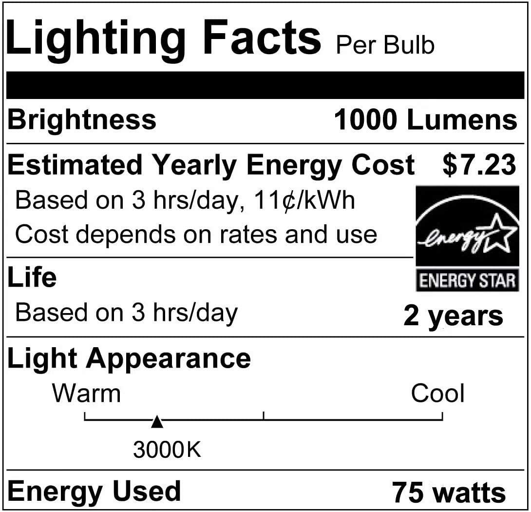Par30 Short Neck, 6pcs PAR30 75W 120V Halogen Light Bulbs, Dimmable. Premium Quality for Long Lasting Life, E26 Base, 3000K Warm White, par30 Flood Light Great for Accent Lighting, Tracking Light