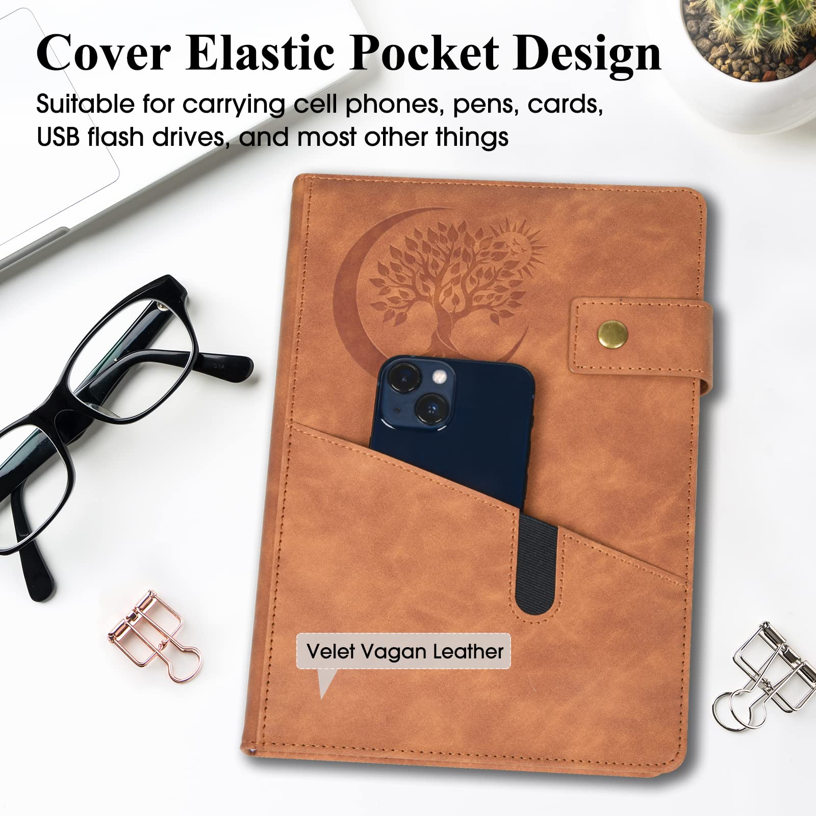 PAIBAS 365 Page Thick Lined Journal Notebook for Men Women, A4 Large Leather Journals for Writing, Hardcover Notebooks for Work, School, Note Taking, Business, Travel Diary, College Ruled 8.5" x 11"
