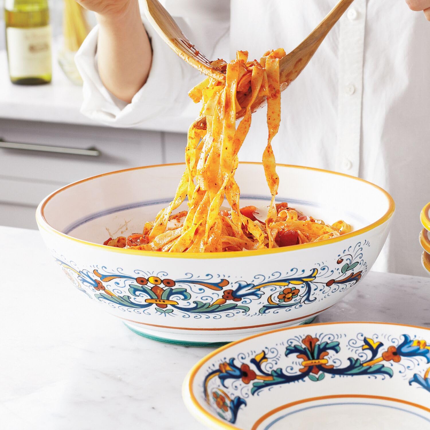 Sur La Table Nova Deruta Pasta Serve Bowl, White