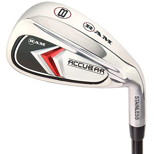 Ram Golf Accubar Mens Right Hand Clubs Iron Set 6-7-8-9-PW with Hybrids 24° and 27° (All Graphite - Standard Length, Regular)
