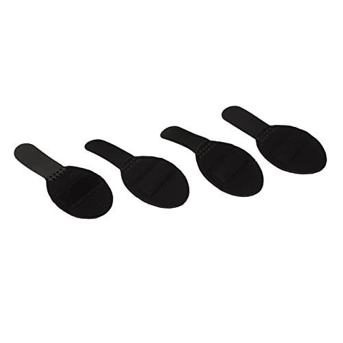 Splint Finger Support Brace, Black Stable Fixed Finger Splint 4 Pcs Effectively Relieve Hook and Loop Design Wide Applications for Sports Injury