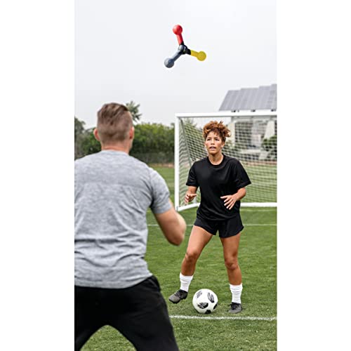 SKLZ Reactive Catch Trainer for Improving Hand-Eye Coordination & Speed, Grey/ Yellow/ Red