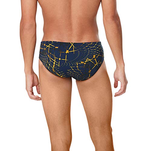 Speedo Men's Swimsuit Brief Endurance+ Printed Team Colors