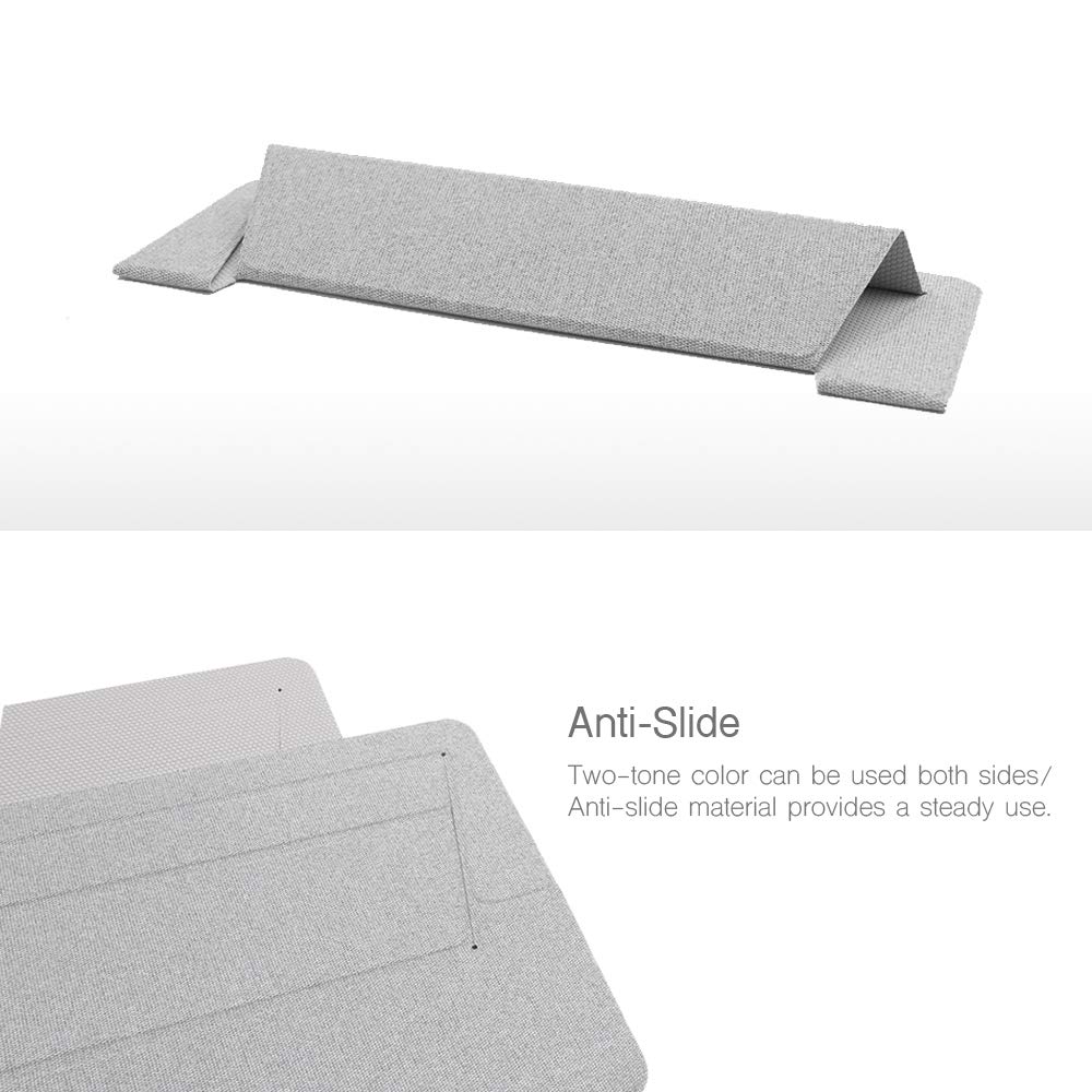 SenseAGE Flat Foldable Laptop Stand, Invisible Lightweight Laptop Stand, Anti-Slide and Portable Notebook Stand, Compatible with MacBook Air/MacBook Pro, Tablets and Laptops up to 15.4β, Denim Grey