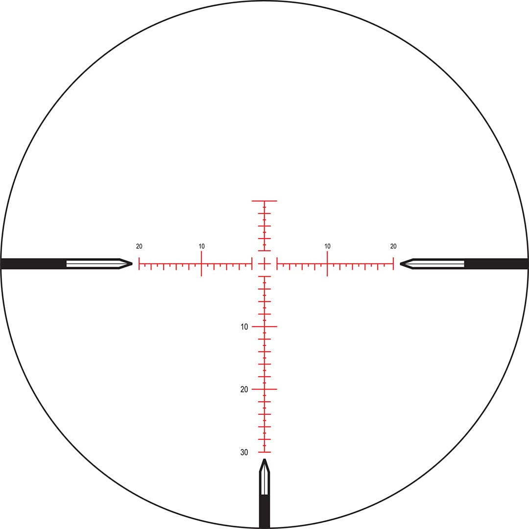 NIGHTFORCENXS 2.5-10x42mm F2 30mm Tube Durable Precise Accurate Black Gun Scope - ZeroStop Parallax Adjustable Second Focal Plane Illuminated Hunting Scope, Moar - 30 MOA (C458)
