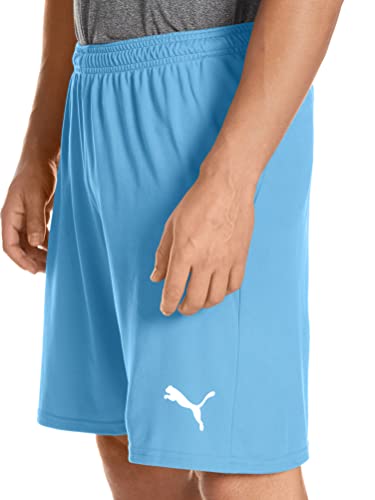 PUMA Men's LIGA Core Shorts, Silver Lake Blue/White, XL