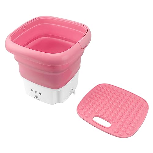 Mini Folding Washing Machine Multifunction High Speed Motor Deep Stain Removal Small Size Nursing Home Folding Washing Machine for Apartment (US Plug)