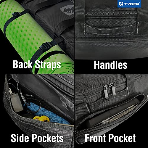 Tyger Rear Underseat Cargo Storage Bags Organizer Large & Small Size Combo (5.5 & 13 Gallons) Compatible with Ford, Chevy, Ram and Toyota Crew Cab Full Size Pickup Trucks | TG-CB3U2218