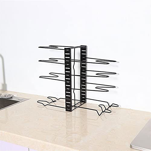 Pan Pot Lid Rack Kitchen Accessories Organizer Shelf Stand 8- Tier Multi- Funtion Cookware Storage Rack (Color : 8-Tier Lengthen) (8)