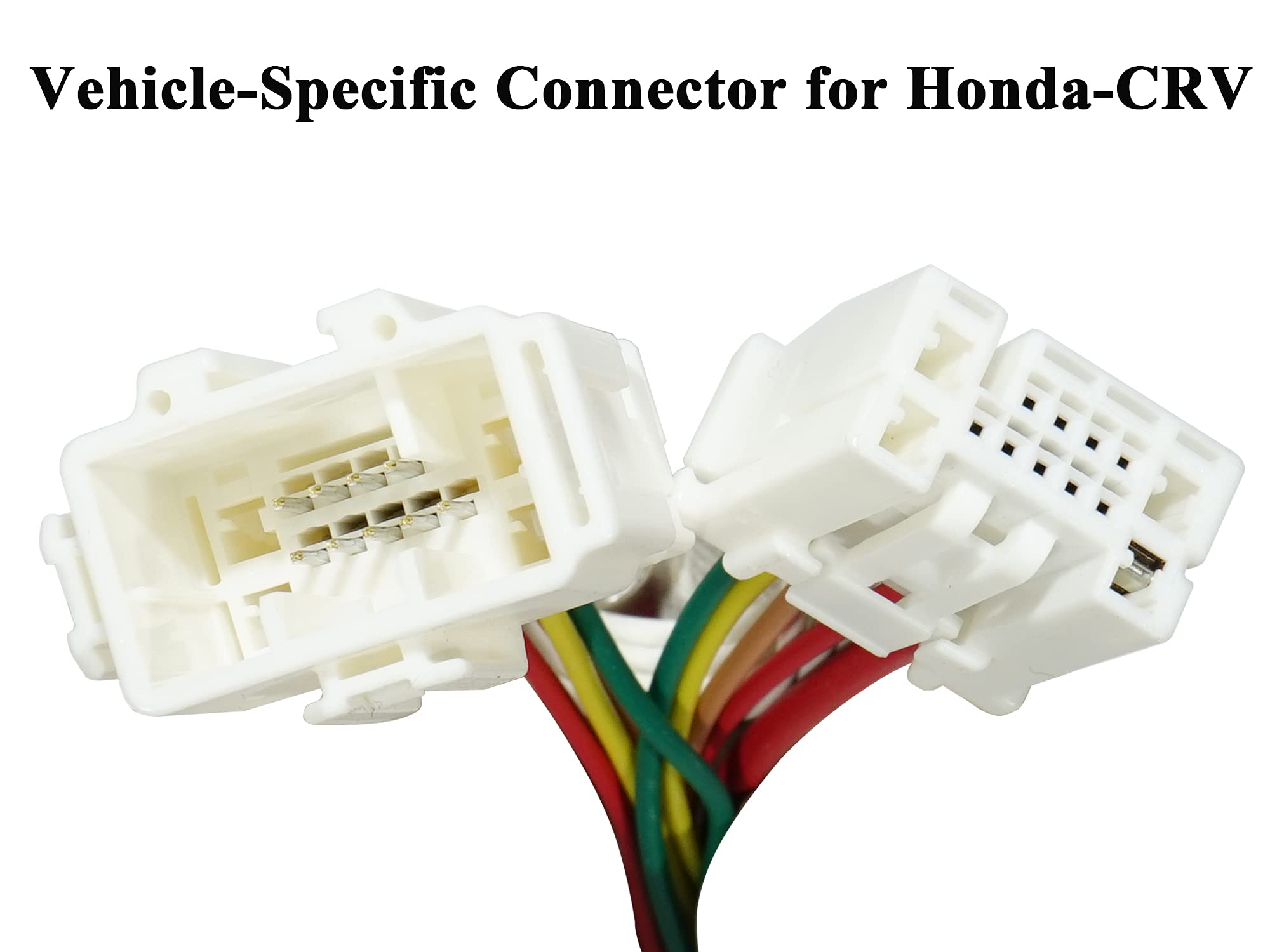 Oyviny Vehicle-Side Custom 4 Way Trailer Wiring Harness 56158 for Honda CR-V 2012-2016, Plug and Play Trailer Hitch Wiring for CRV