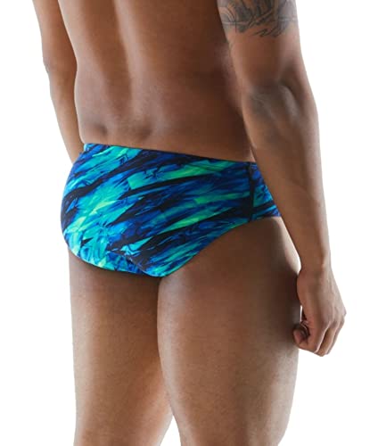 TYR SPORT Men's Standard VITRIC Racer, Blue Green, 30