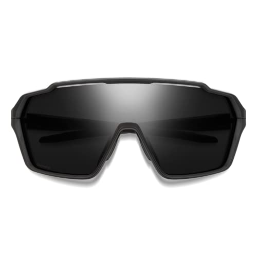 SMITH Optics Shift MAG Sunglasses – Shield Lens Performance Sports Sunglasses for Running, Biking, MTB & More – For Men & Women – Black + Photochromic Grey to Clear Chromapop Lens