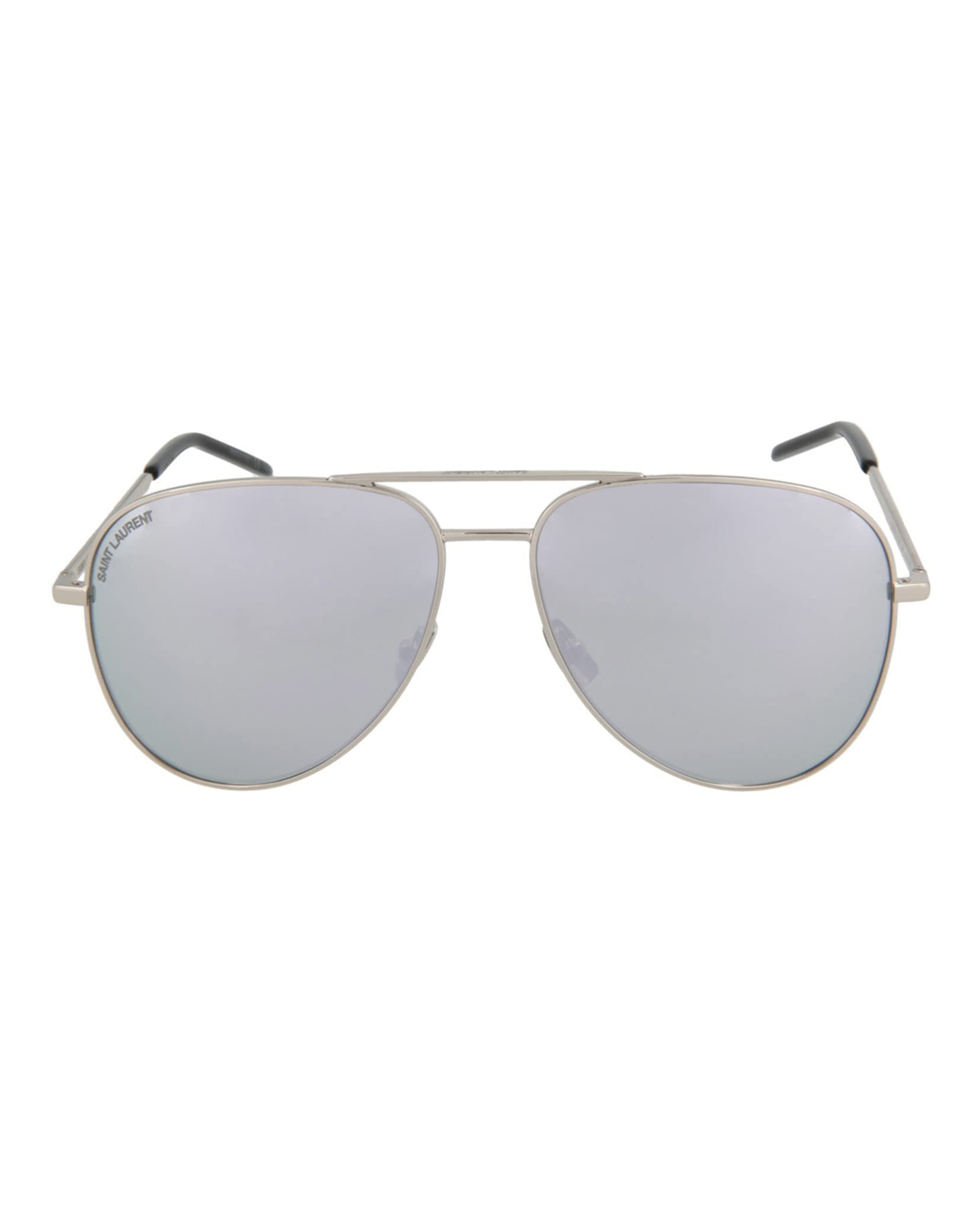 Saint Laurent Silver Pilot Unisex Sunglasses CLASSIC 11 FOLK 003