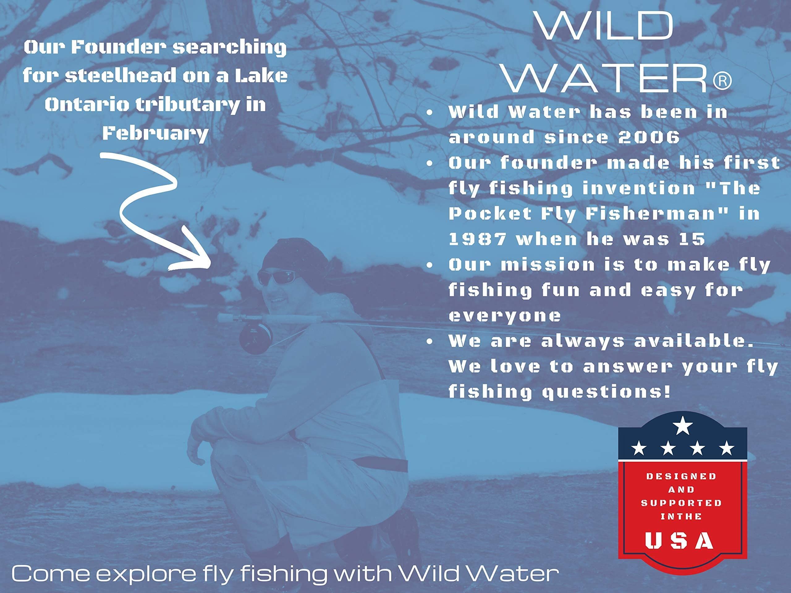 Wild Water Fly Fishing Fly Rod 7 Weight, 11 Foot, 4-Piece
