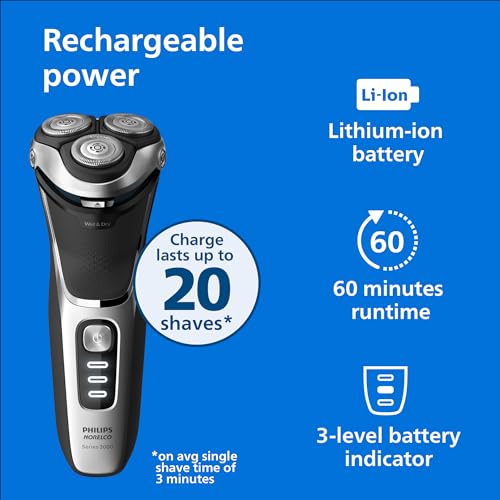 Philips Norelco Shaver 3800, S3311/85 + Philips Norelco Nose Trimmer 3000, NT3600/42