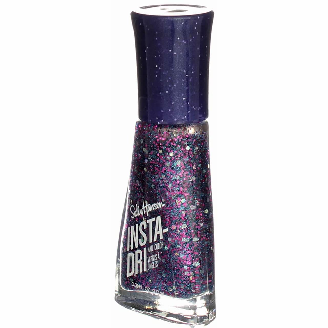 Sally Hansen Insta-Dri®, Black and Top Coat, Quick Dry, Long Lasting, Streak-Free Shine, Nail Polish Variety Pack