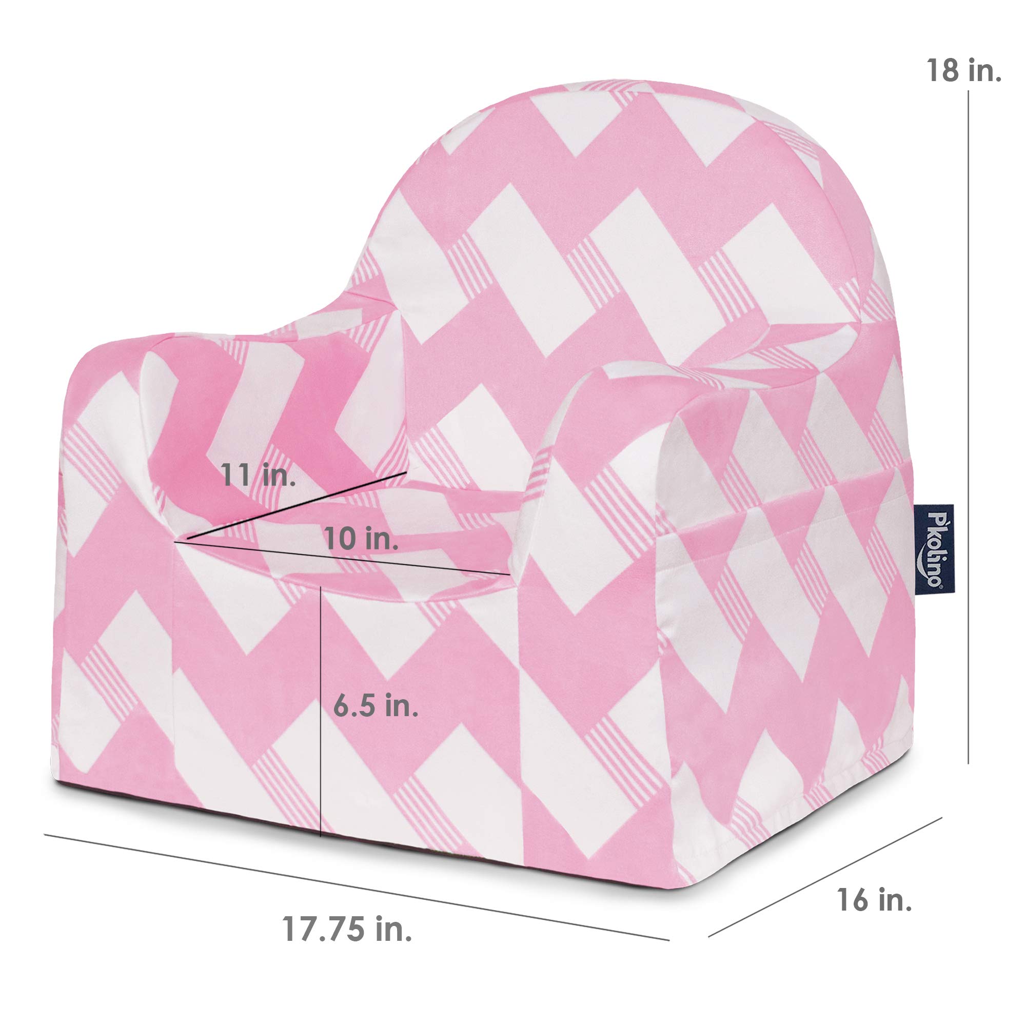 P'Kolino Children's Chair, Zigzag Pink