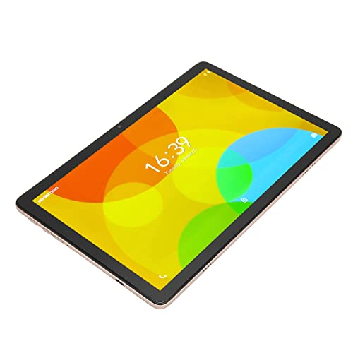 VINGVO 10.1 Inch Tablet, 4G LTE Tablet 2.4G 5G WiFi AU Plug 100-240V 8GB 128GB 5MP Front 13MP Rear 1920x1200 Resolution for Learning for Android 11.0 (Gold)