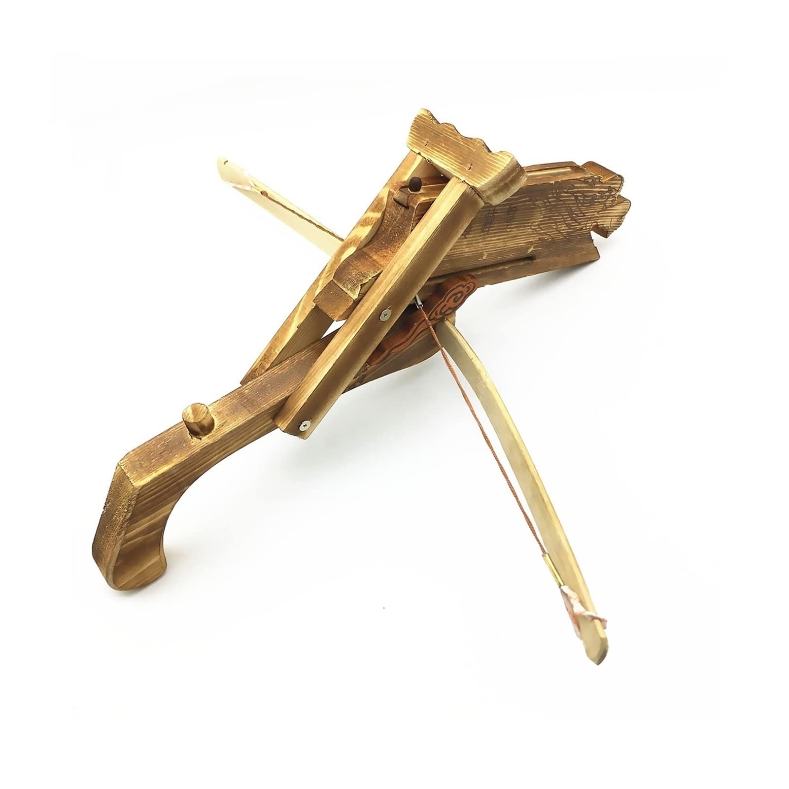 WEGONAUP Wooden Crossbow Shooting Toy Outdoor Shooting Multiple Arrow Repeating Soft Rubber Non - Lethal Arrow