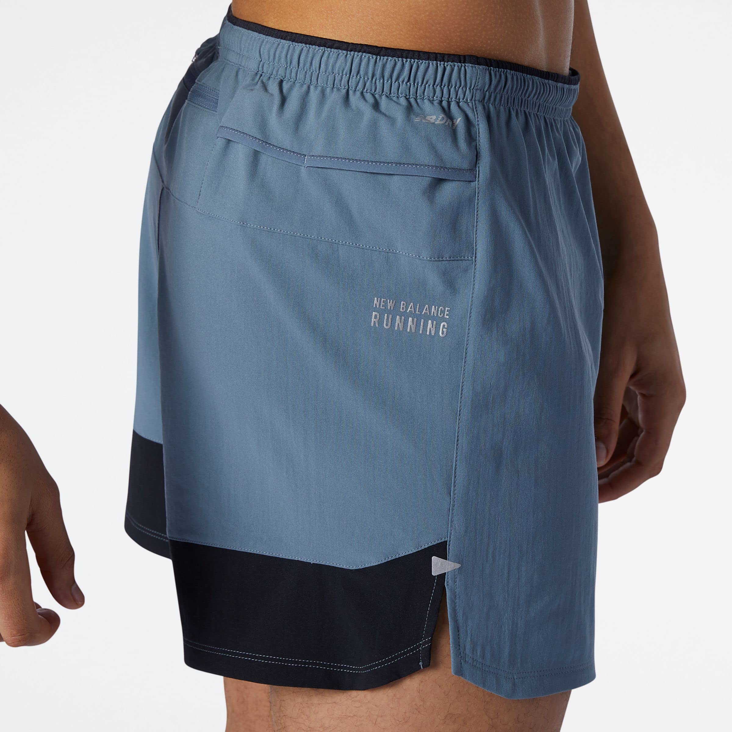 New Balance Men's Impact Run 5 Inch Short, Eclipse , Small