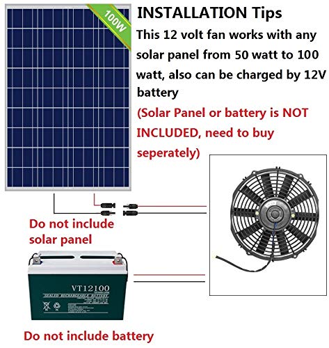 Pumplus 80W DC Motor 12 inch Solar Attic Fan, Cool Your Attic and Protect Your Home All Year Long