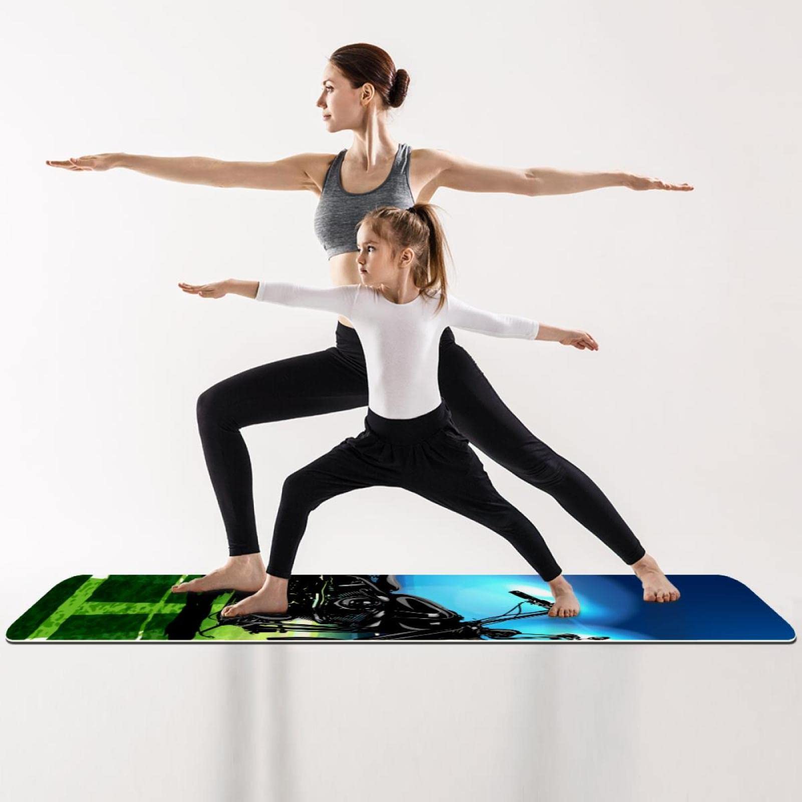 Yoga Mat, Yoga Mats for Home Workout, Workout Mat, Exercise Mats, Pilates Mat, Football Field Motorcycle