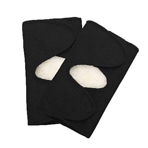 PURFUN Cold Weather Thermal Thicken Cashmere Knee Braces Warmer Dad Grandfather Adjustable Compression Warm Wool Kneepads Leg Warmer Sleeves Knee Support for Ski Volleyball Tennis Hunting