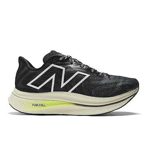 New Balance Men's FuelCell SuperComp Trainer V2 Running Shoe, Black/Thirty Watt, 10.5