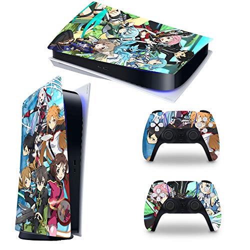 SAO - PS5 Digital Edition Skin Console - PS5 Digital Edition Controller Skin Cover Vinyl Decal Protective