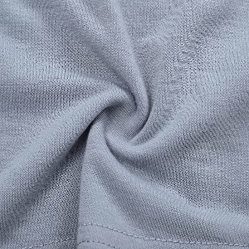 Women's Spring and Summer Solid Color Sequin Round Neck Splicing Loose Casual T Shirt Oversized Shirts for Women Grey