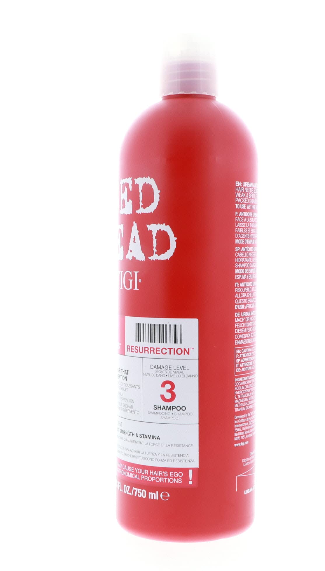 Tigi Bed Head Urban Antidotes Resurrection Shampoo Damage Level 3 25.36 Oz (Pack Of 2)
