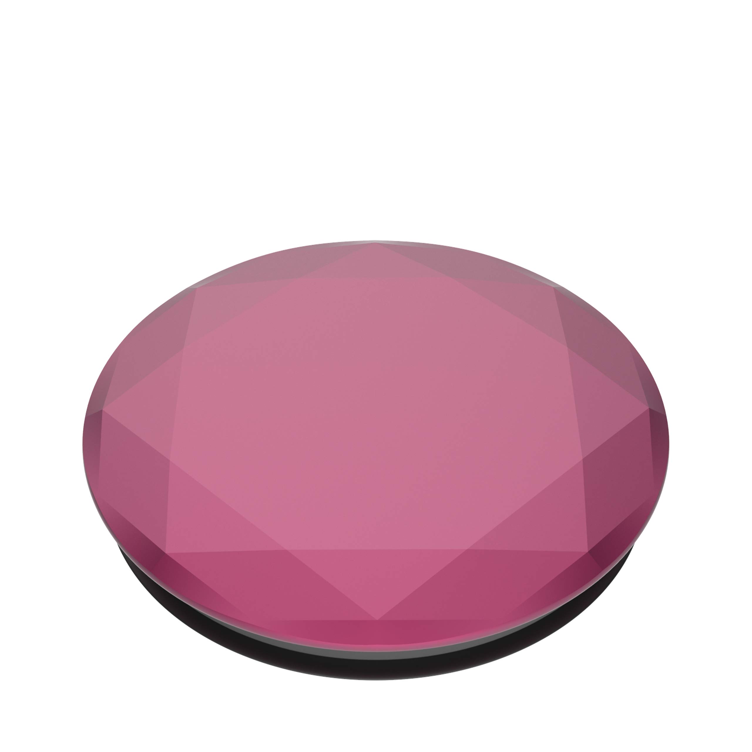 PopSockets PopGrip: Phone Grip and Phone Stand, Collapsible, Swappable Top, Metallic Diamond Plum Berry