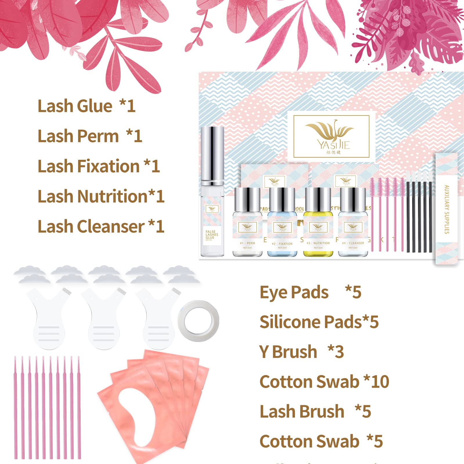 Saint Kang Lash Lift Kit,Eyelash Lift Kit,Long-Lasting Curl,Eyelash Perm Kit,Professional Semi-Permanent Curling For Beautify Your Lashes,Safe Eyelash Perming Wave Suitable for Salon (orange)
