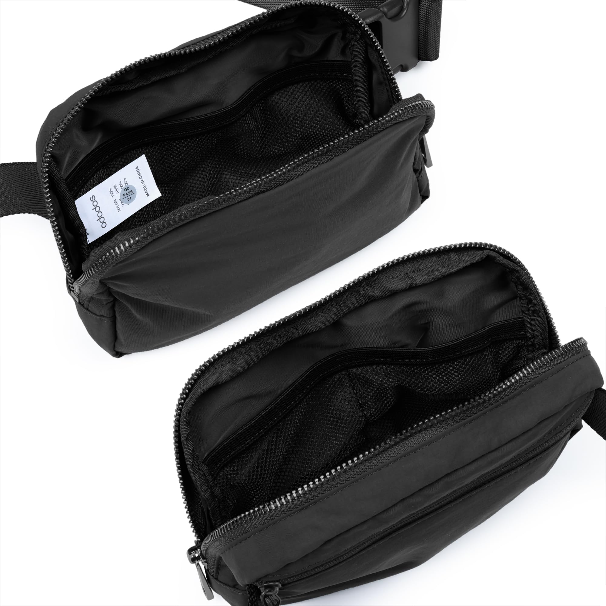 ODODOS Extended Strap I Unisex Mini Belt Bag Adjustable Fanny Pack Small Waist Pouch for Workout Running Hiking Travelling, Blue