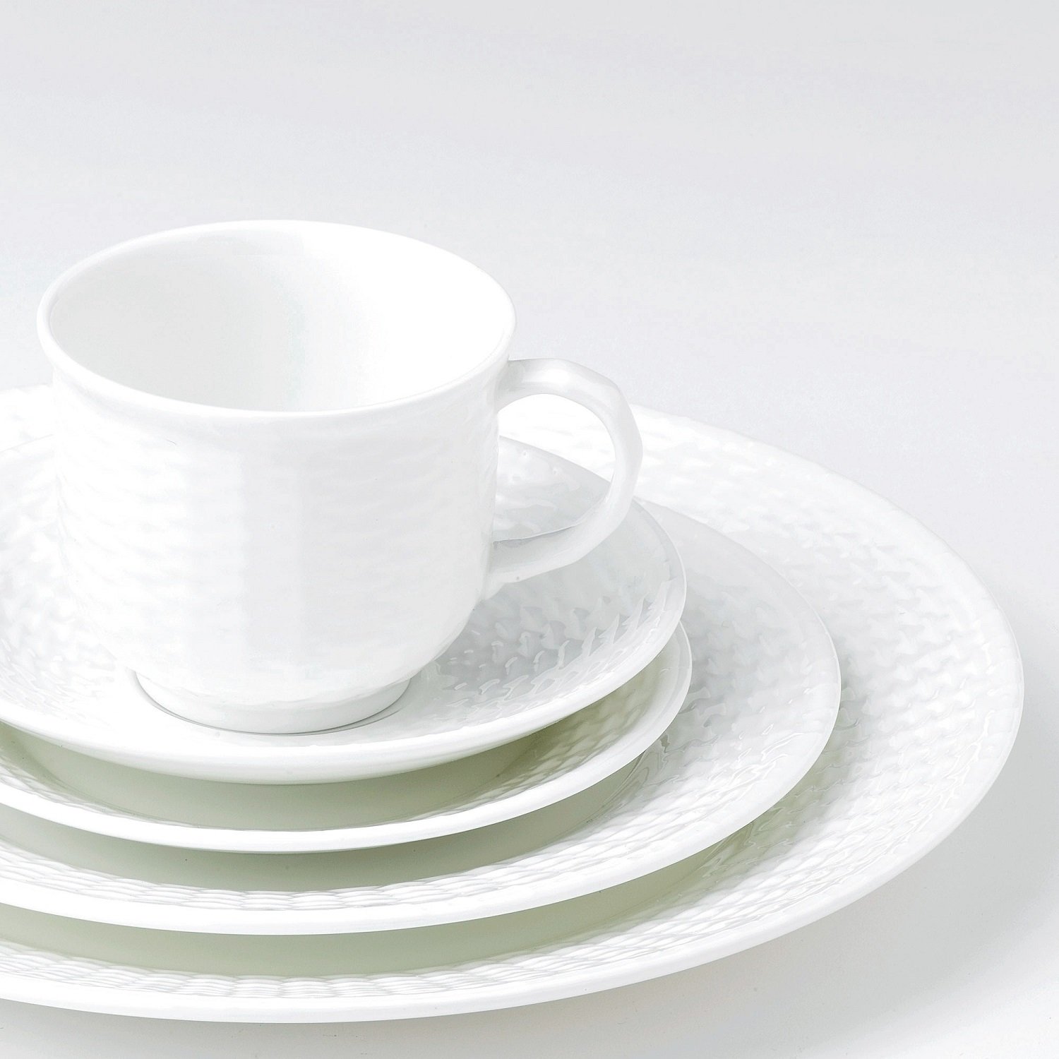 Wedgwood Nantucket Basket Soup-Cereal-Bowls, 15 oz, White