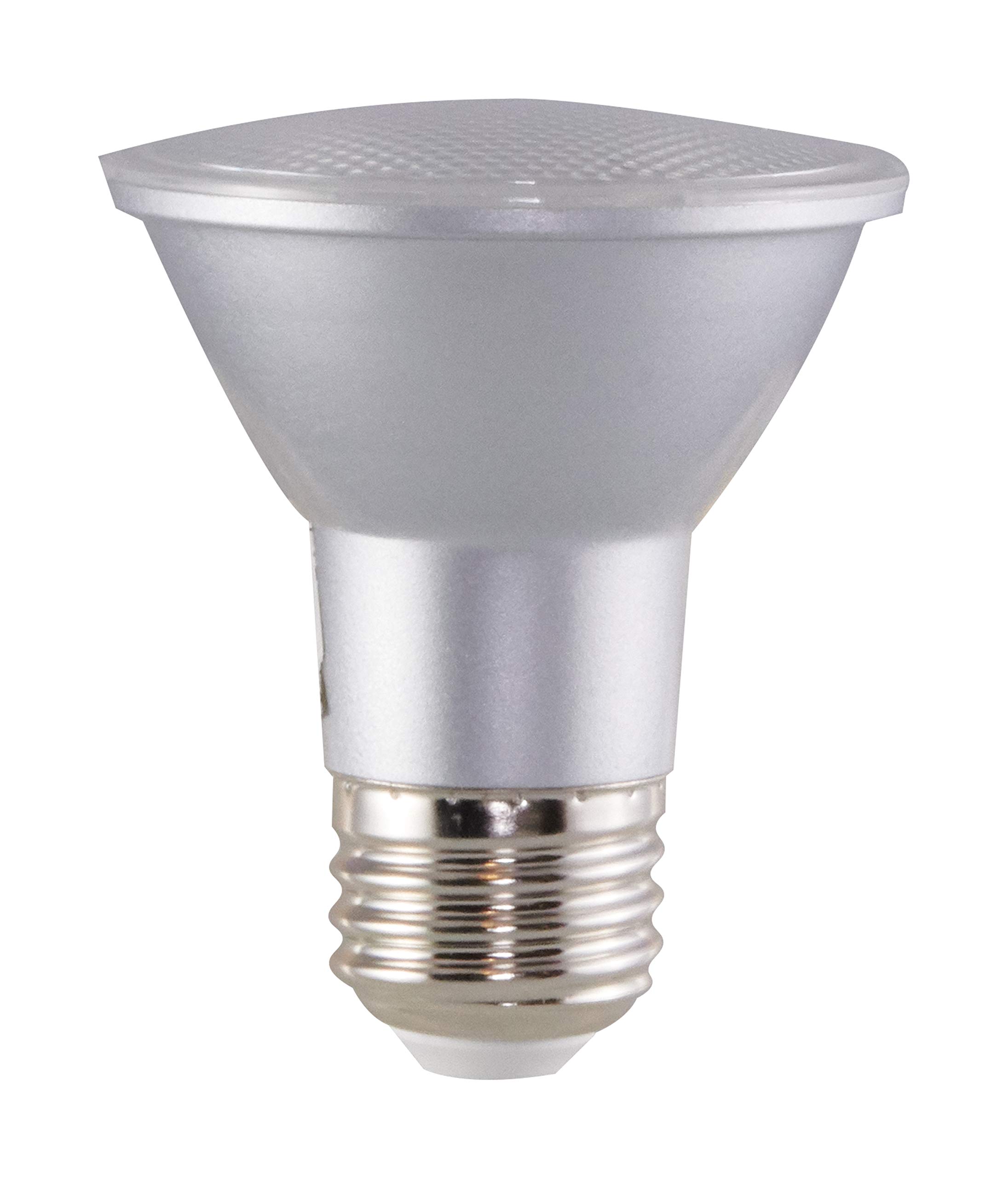 Satco S29402 6.5 Watt 120 Volt PAR20 LED Light Bulb; 3500K Neutral White Light; 25 deg. Beam Angle; E26 Medium Base; Dimmable (6 LED Light Bulbs)