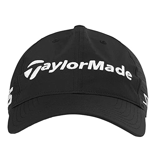 TaylorMade Golf Standard Tour Lite Tech Hat, Black, Medium
