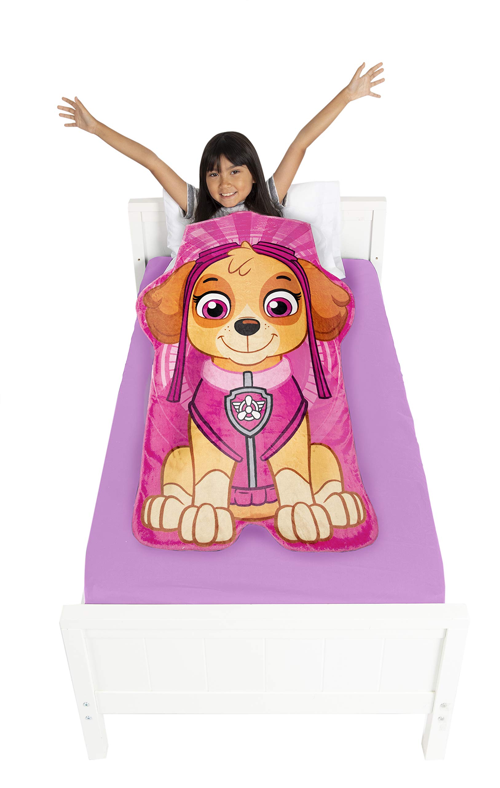 Paw Patrol Blanket - Plush, Skye Themed Slumber Pal Wearable Toddler Blanket - Soft, Cuddly, and Cozy Blanket Design, Extra Comfy, Ages 3-5
