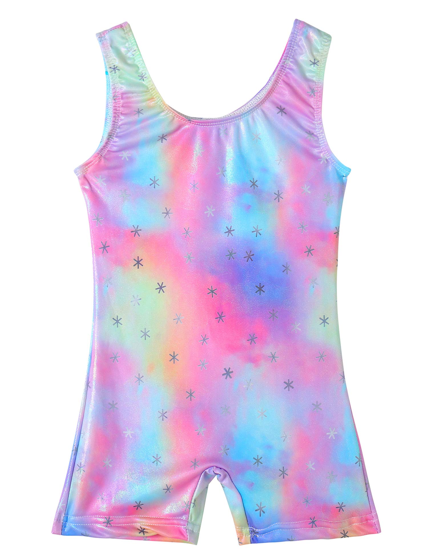 QoozZ Little Girls Gymnastics Athletic Camisole Biketards Unitards 8-10Y