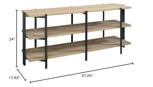Sauder North Avenue Credenza, for TVs up to 54", Charter Oak Finish