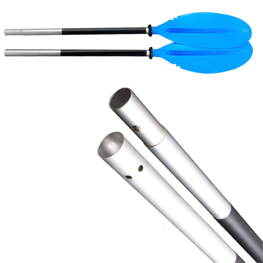 Seamander Kayak Paddle 4-Piece Quick Release Adjustable Kayak River Paddles (Blue (87" x 2packs))