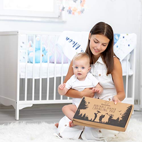 Portable Changing Pad Diaper Bag β Premium Quality Baby Changing Pad Baby Diaper Bag β Sleek, Chic, Zip-Apart Portable Diaper Changing Pad Diaper Clutch w/Zip Storage, Smart Handles and Wipe Pockets!