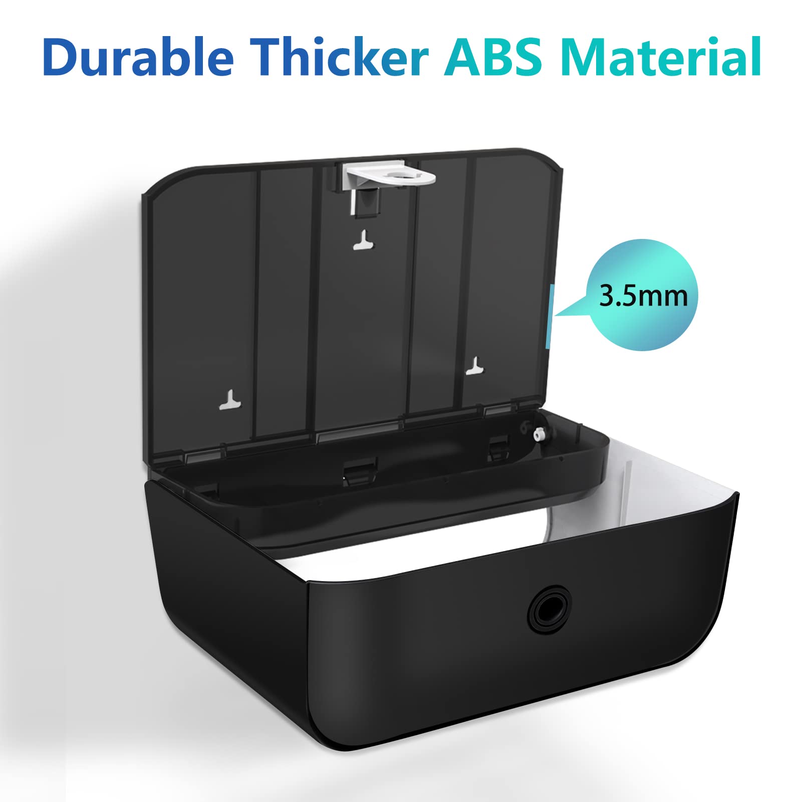 𝐏𝐚𝐩𝐞𝐫 𝐓𝐨𝐰𝐞𝐥 𝐃𝐢𝐬𝐩𝐞𝐧𝐬𝐞𝐫, Multifold/Trifold/c Fold Paper Towel Dispenser, Bathroom Hand Paper Towels Dispensers, No-Hole Installation Paper Towel Dispenser Wall Mount