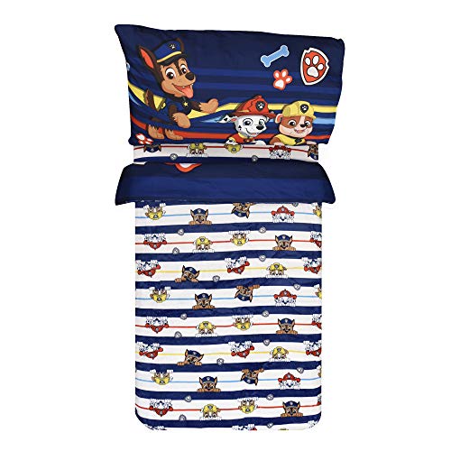 PAW Patrol Toddler Bedding Set for Kid's with Reversible Comforter, Fitted Sheet and a Standard Pillowcase- 3pieces